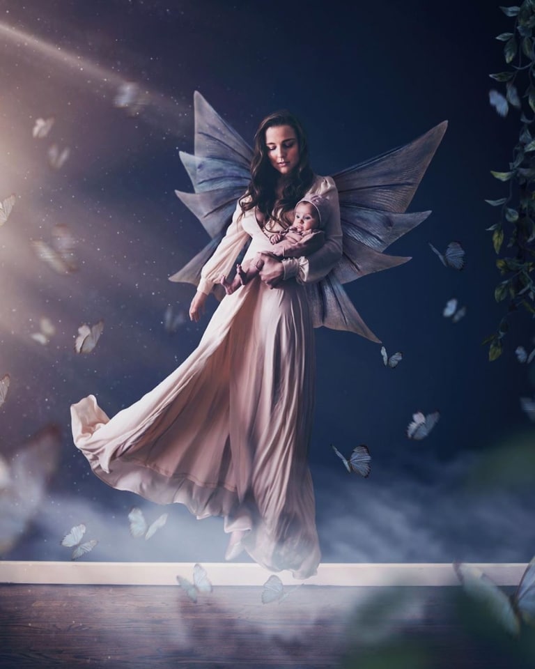 Photographer Gets Husband and Kids Involved Magical Family Photos