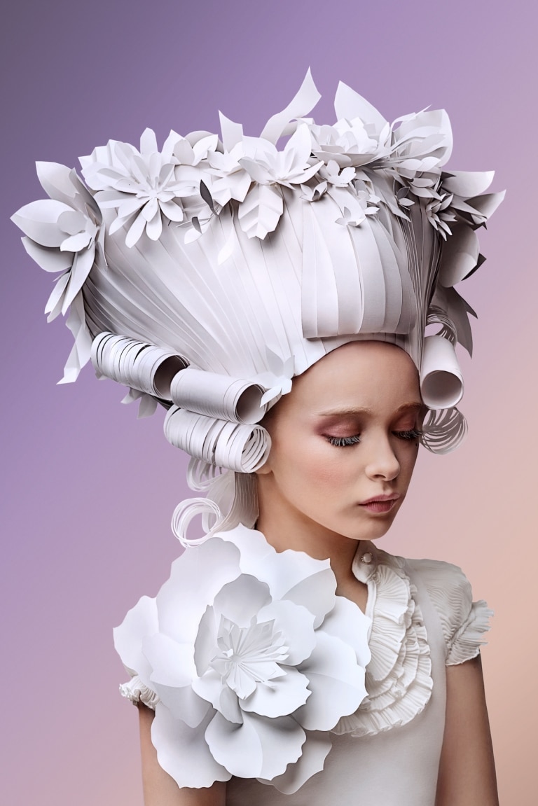 Artist Duo Create Elaborate Baroque-Inspired Wigs Made of Paper