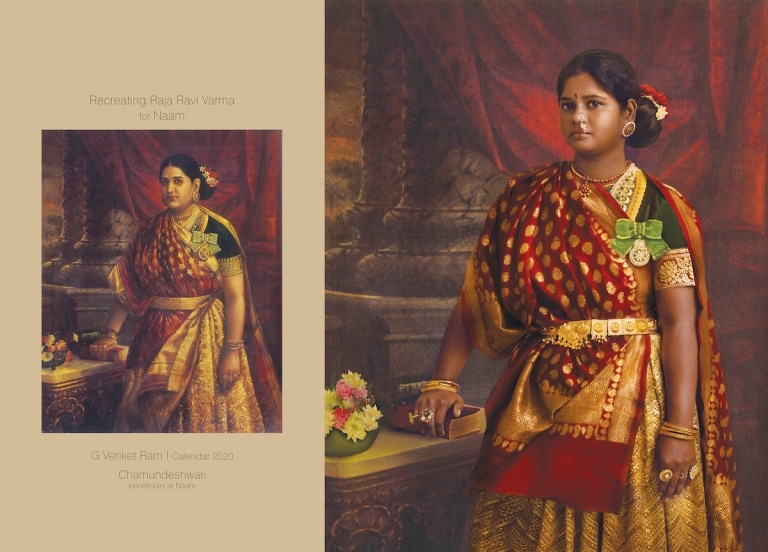 Calendar Features Raja Ravi Varma Paintings Recreated as Photos