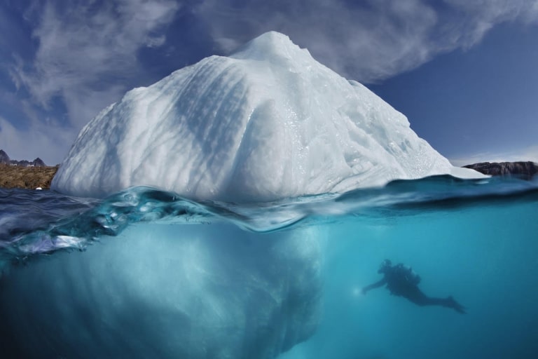 Stunning Photos Show What Iceberg Look Like Below Water