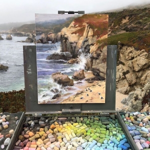 Coloridas pinturas al pastel capturan la belleza de los paisajes de EUA
