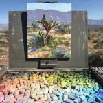 Coloridas pinturas al pastel capturan la belleza de los paisajes de EUA