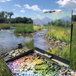 Coloridas pinturas al pastel capturan la belleza de los paisajes de EUA