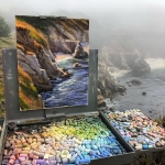 Coloridas pinturas al pastel capturan la belleza de los paisajes de EUA
