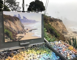Coloridas pinturas al pastel capturan la belleza de los paisajes de EUA