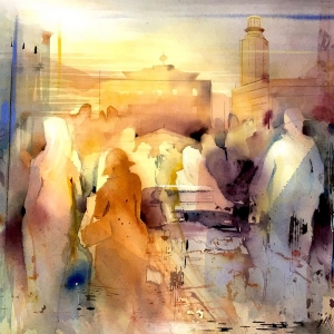 Colorful Watercolor Paintings Capture the Vibrant Beauty of Stockholm