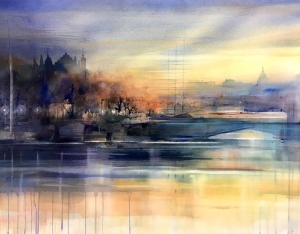 Colorful Watercolor Paintings Capture the Vibrant Beauty of Stockholm