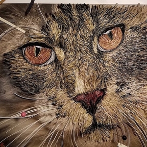 Esta artista crea retratos "ultrarrealistas" de animales con filigrana ...