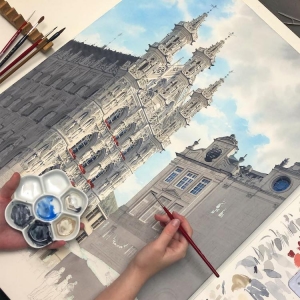 Incredible Watercolor Paintings of European Architecture by Eleanor Mill