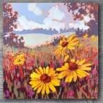 Artist Fills His Landscape Paintings With Expressive, Colorful Skies
