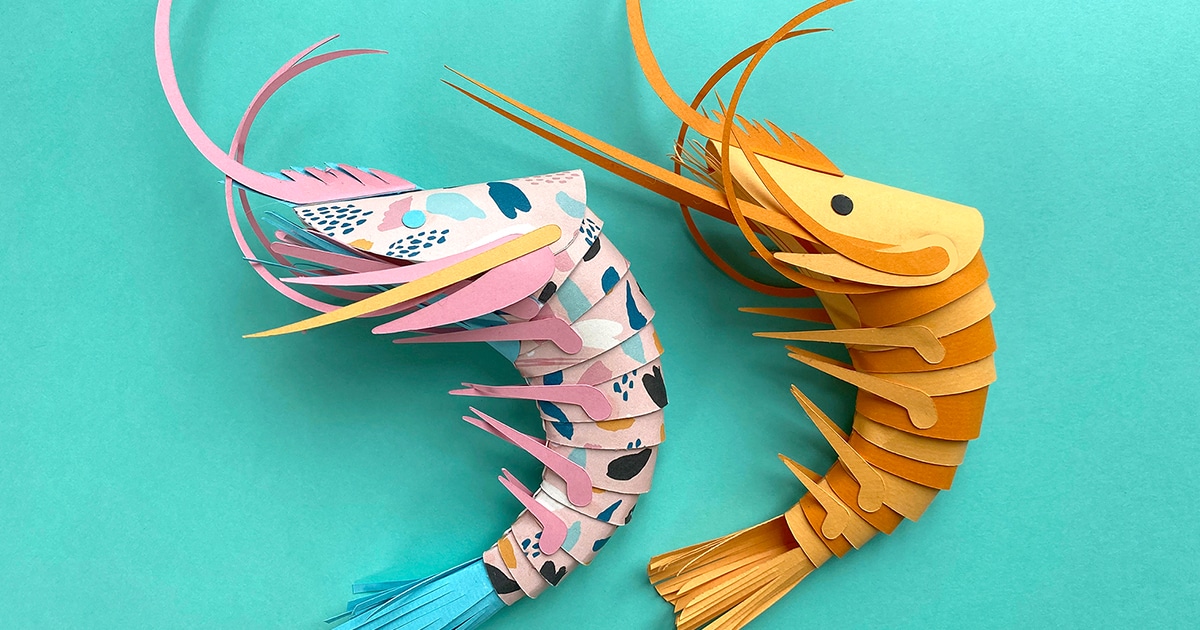 Create Your Own Paper Prawn With This Free Template