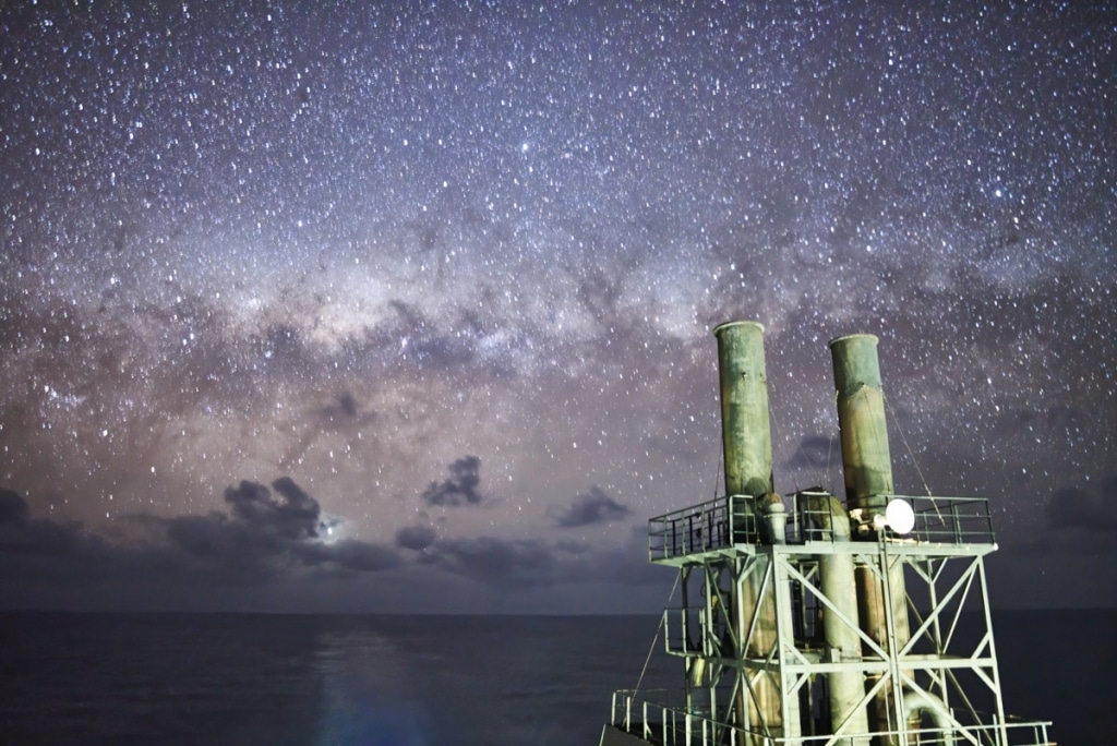 Exploring the Milky Way from a Cargo Ship on the High Seas