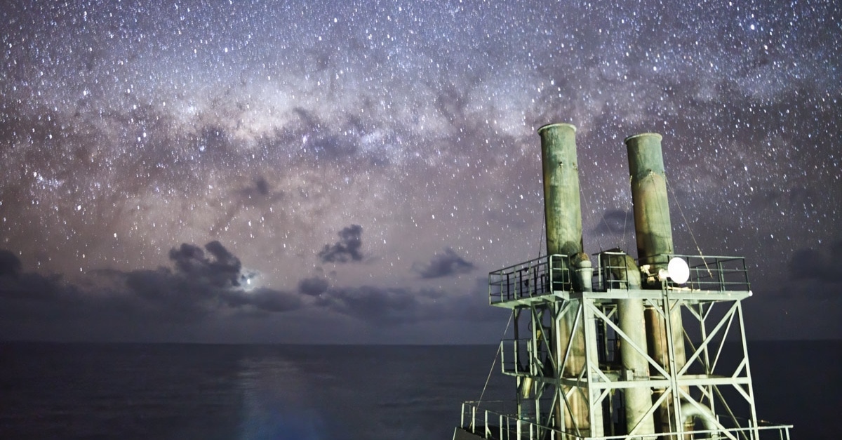 Exploring the Milky Way from a Cargo Ship on the High Seas