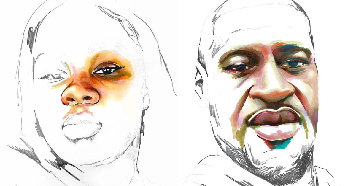 Incomplete Portrait Art Honors Black People Killed by Police