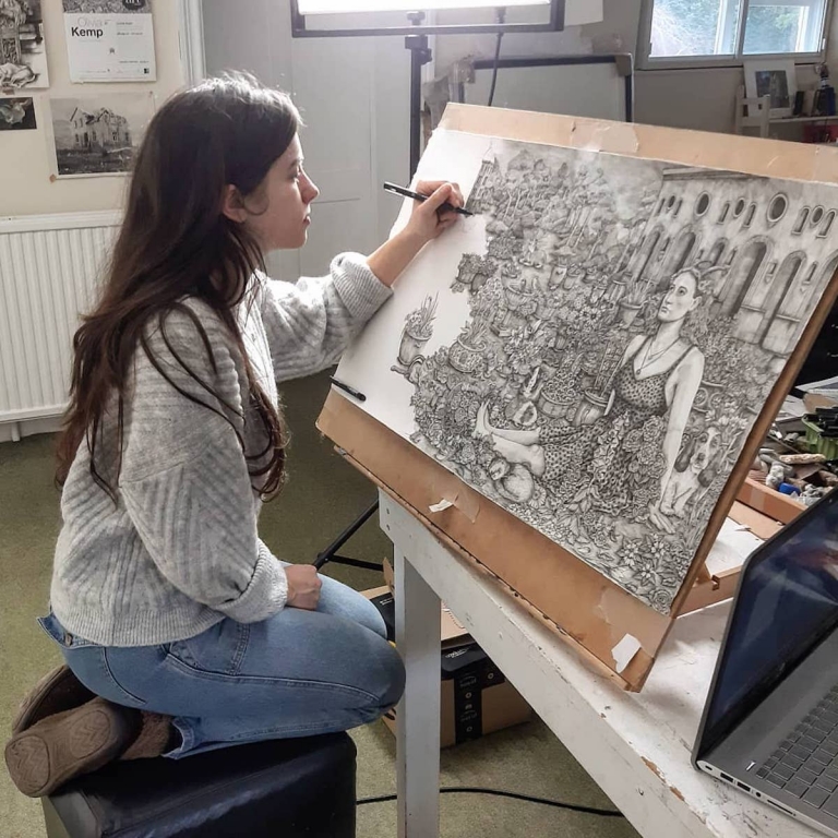 Intricate Pen and Ink Illustrations are Filled With Mesmerizing Details