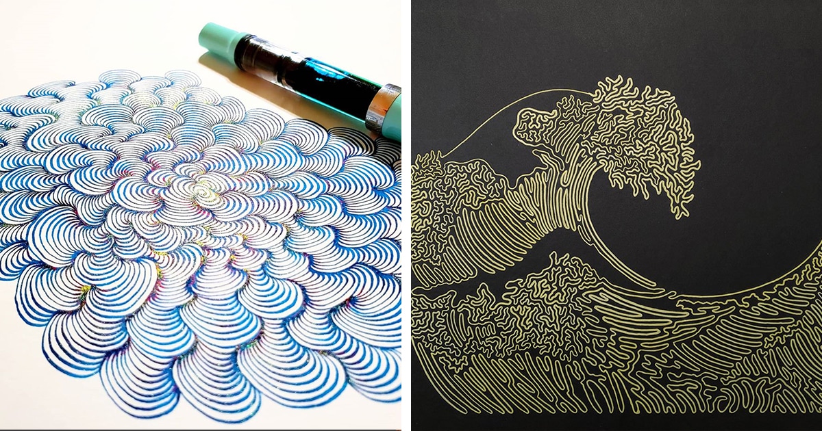 Continuous Line Drawings Capture Nature as Abstract Shapes
