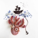 Artists Arranges Botanicals Into Whimsical 3D Flower Art