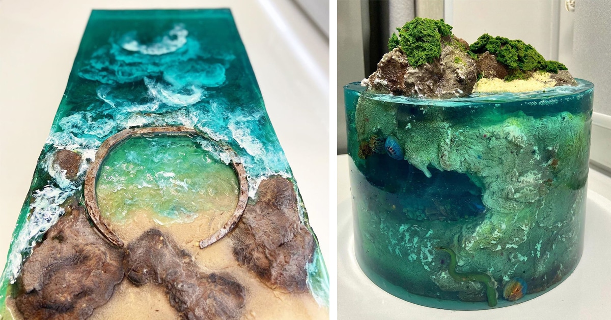 Talentosos reposteros crean pasteles que lucen como islas paradisíacas
