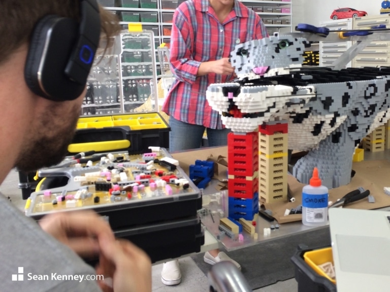 Artist Sean Kenney Creates Stunning Animal Sculptures With Lego Bricks