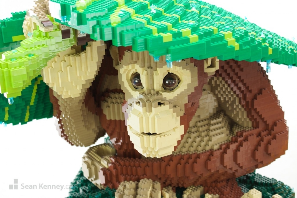 Artist Sean Kenney Creates Stunning Animal Sculptures With Lego Bricks