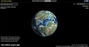 Interactive Map "Ancient Earth" Shows Earth Over Millions of Years
