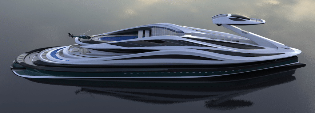 Luxury Electric Yacht Concept is Shaped Like a Swan