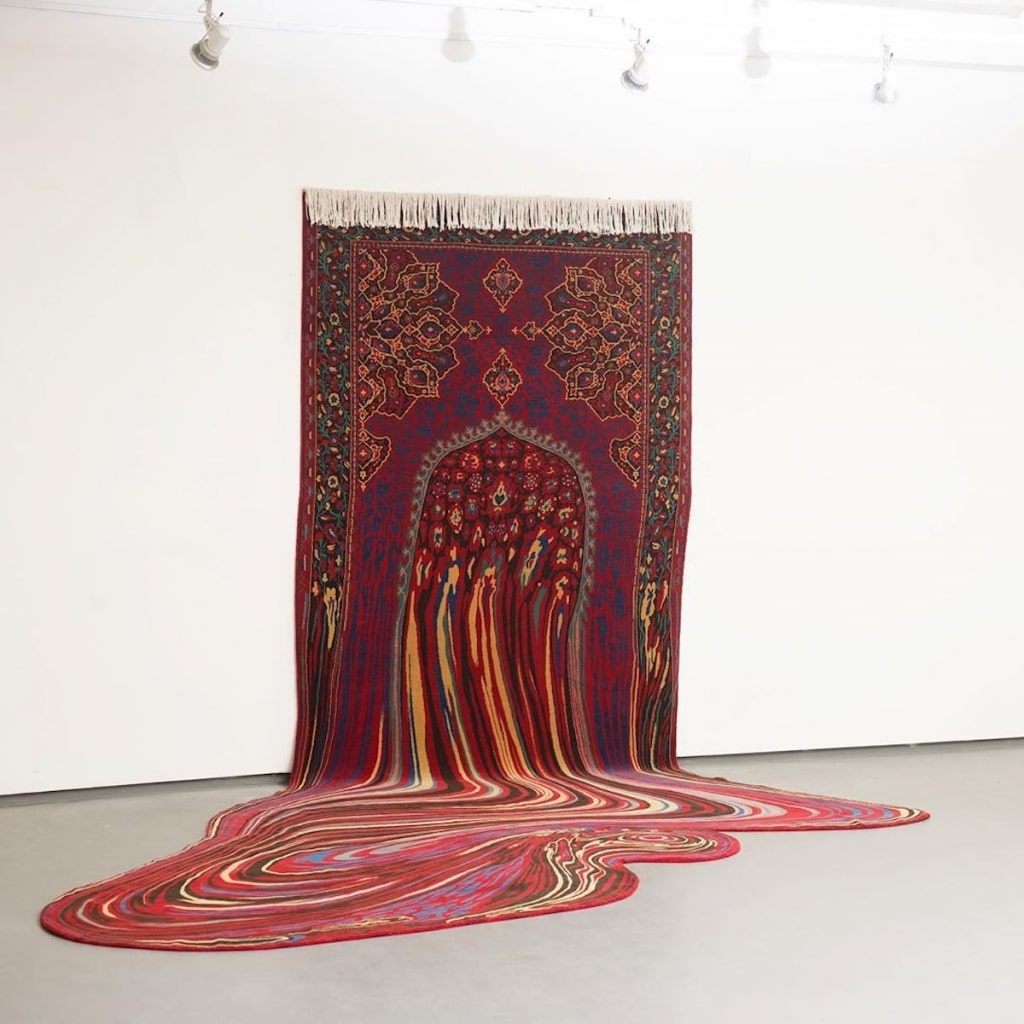 Avant-Garde Carpet Appears to Melt into a Viscous Puddle