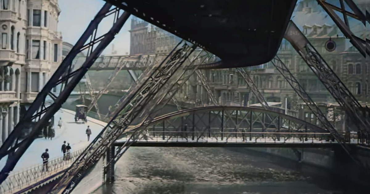 1902 Film From a "Flying Train" Shows Everyday Life in a German Town