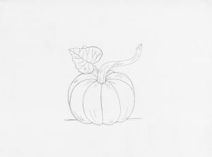 Entra en espíritu otoñal y aprende a hacer un dibujo de una calabaza
