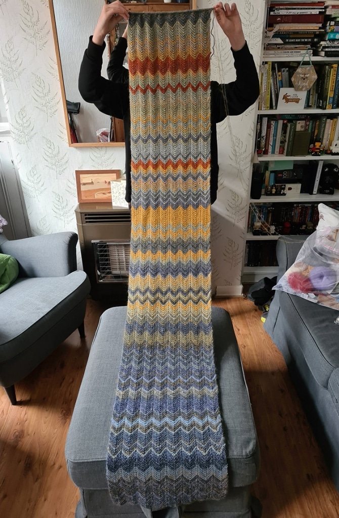Josie George Knits a Temperature Scarf to Connect With Her Environment
