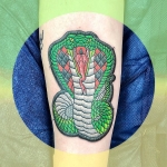 Tatuador crea increíbles tatuajes de parches inspirados en la cultura pop