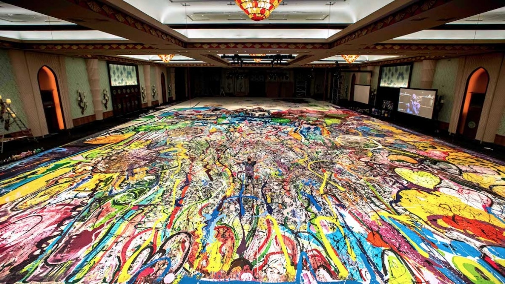 Artist Talks Creating the World's Largest Painting