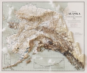 Cartographer Sean Conway Creates Vintage Relief Maps