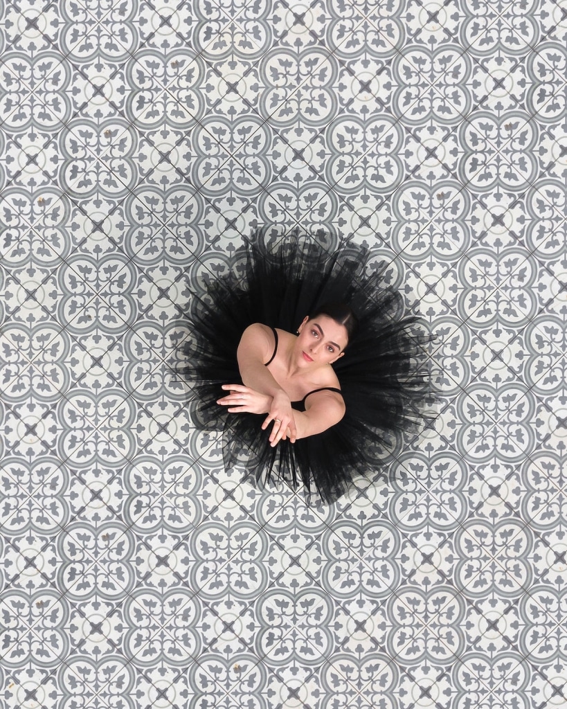 Ballerina Photographed from Above Gives New Perspective on Dance
