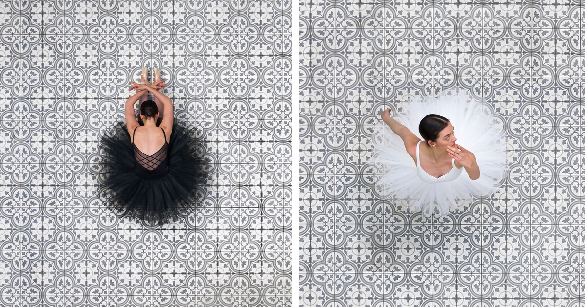 Ballerina Photographed from Above Gives New Perspective on Dance