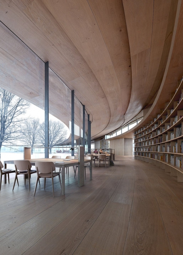 Sweeping Contemporary Library Design Inspired by the 19th-Century ...
