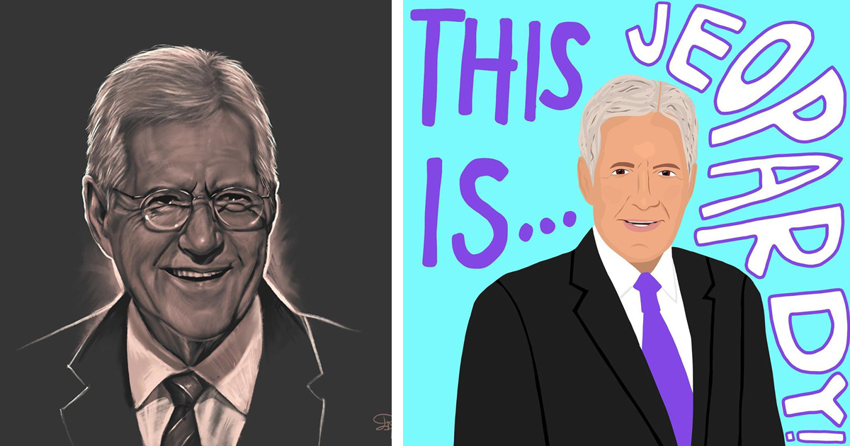 RIP Alex Trebek: Fans are Reacting to Loss of 'Jeopardy' Host With Art