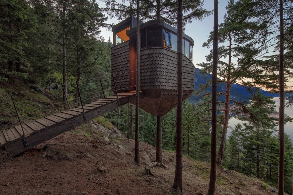 'Woodnest' Cabins Are Tiny Tree Houses in This Norwegian Forest
