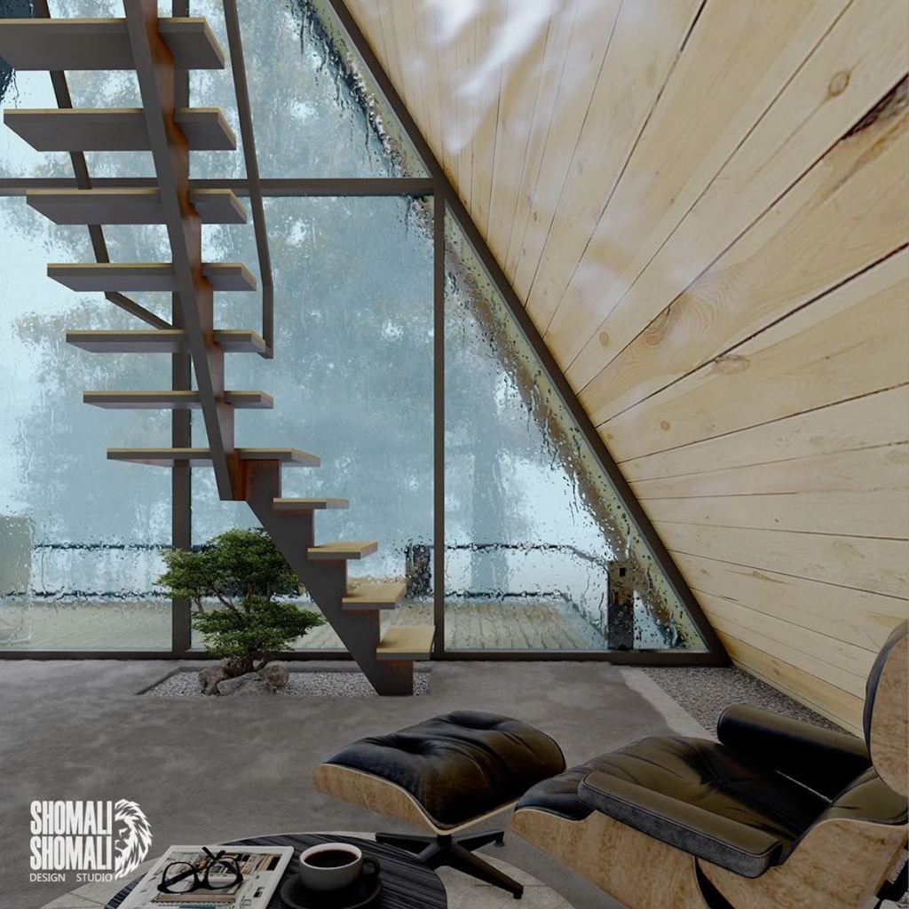 Architects Reimagine the Typical A-Frame Cabin in New Modern Home
