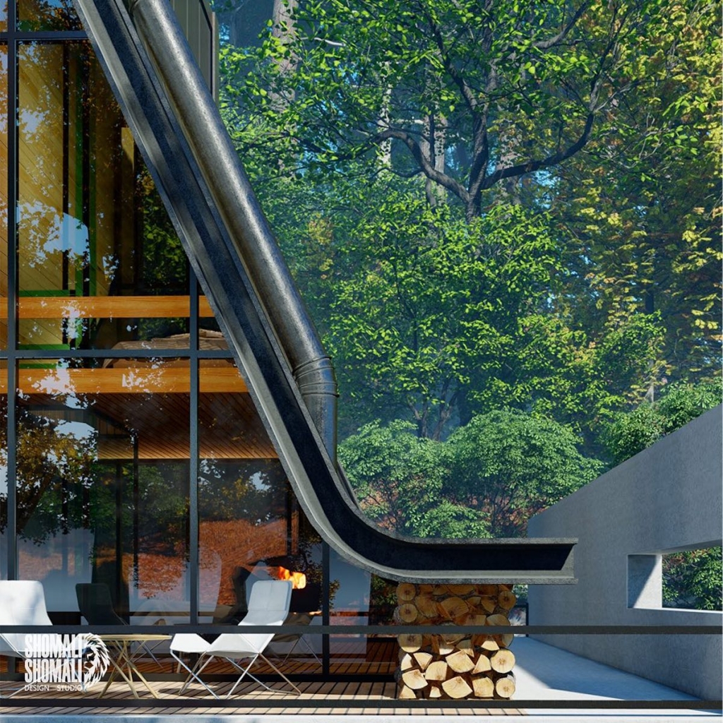 Architects Reimagine the Typical A-Frame Cabin in New Modern Home