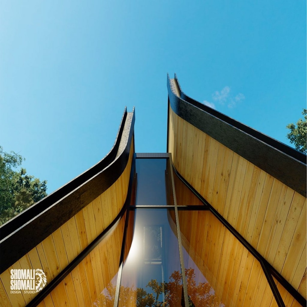 Architects Reimagine the Typical A-Frame Cabin in New Modern Home