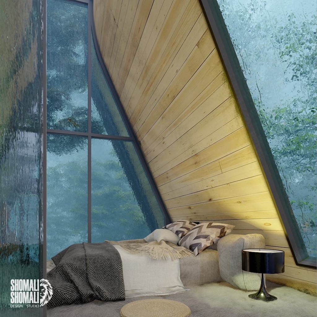 Architects Reimagine the Typical A-Frame Cabin in New Modern Home