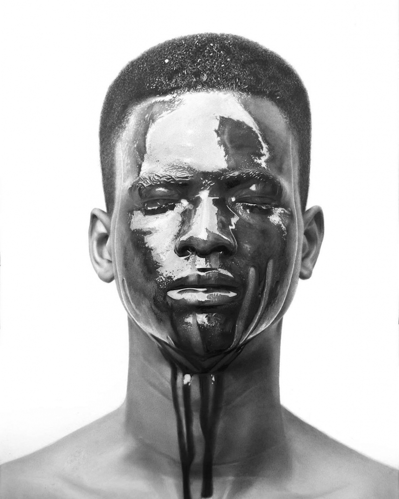Hyperreliastic Pencil Drawings of Surreal Portraits of Black People