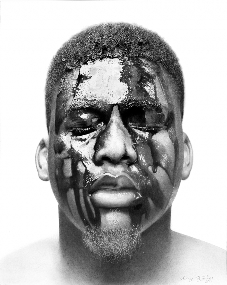 Artista crea dibujos a lápiz hiperrealistas de personas negras