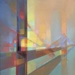 Colorful Abstract Paintings Capture a Pixelated View of Cityscapes