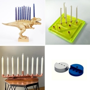 13 Fun, Elegant, and Artsy Hanukkah Menorahs for the Festival of Lights