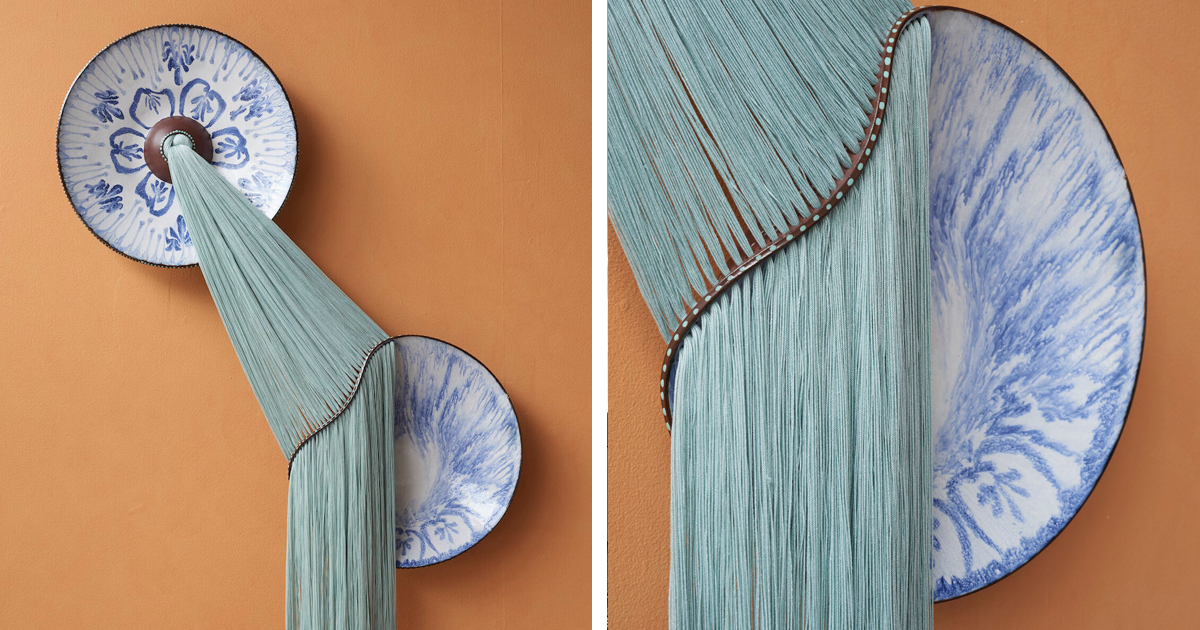 Artist's Fiber and Ceramic Sculptures Explore the Duality of Her Heritage