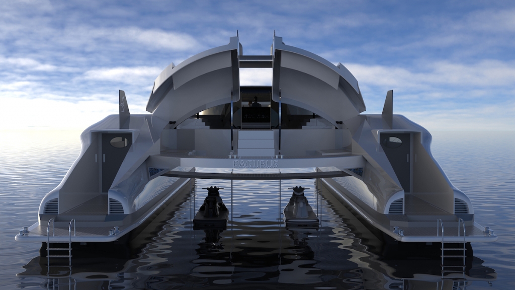 This Solar-Powered Amphibious Catamaran Works on Water and Land