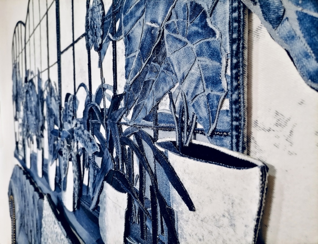 Ian Berry Recreates His Lockdown Living Room Completely Out of Denim