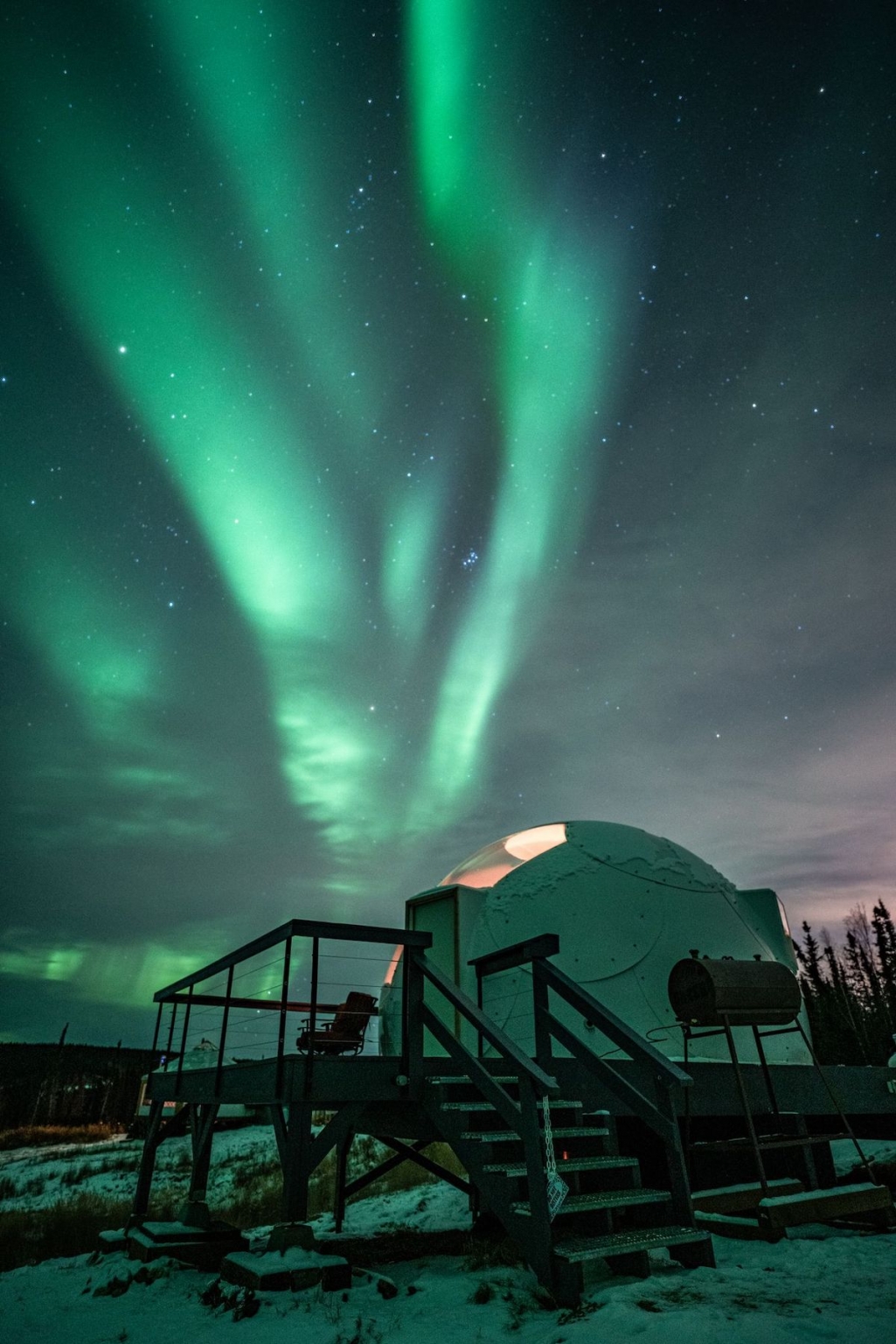 Get the Perfect View of the Northern Lights From These Geodesic Igloos